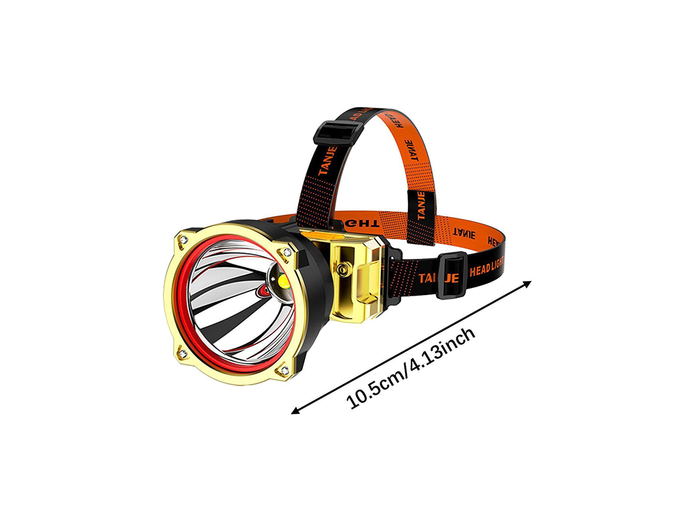 Rechargeable Head Torch Headlamp 5000LM USB IP66 Black – Homyspire