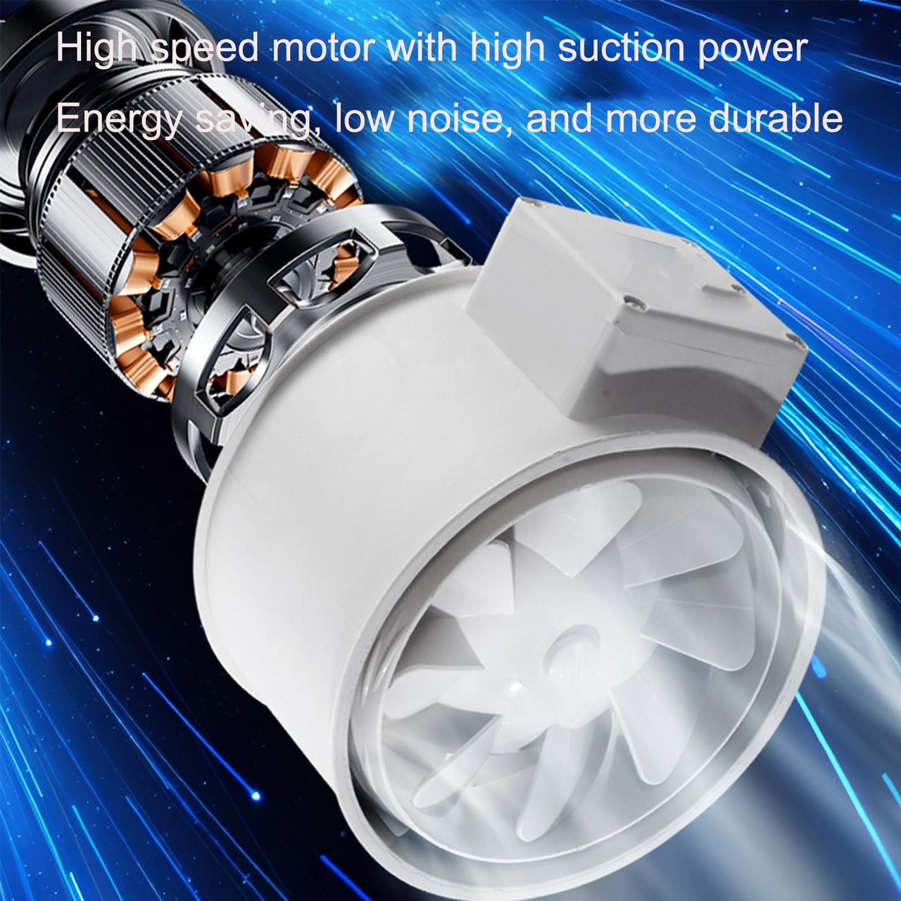 4" Inline Extractor Fan Exhaust Duct – Homyspire