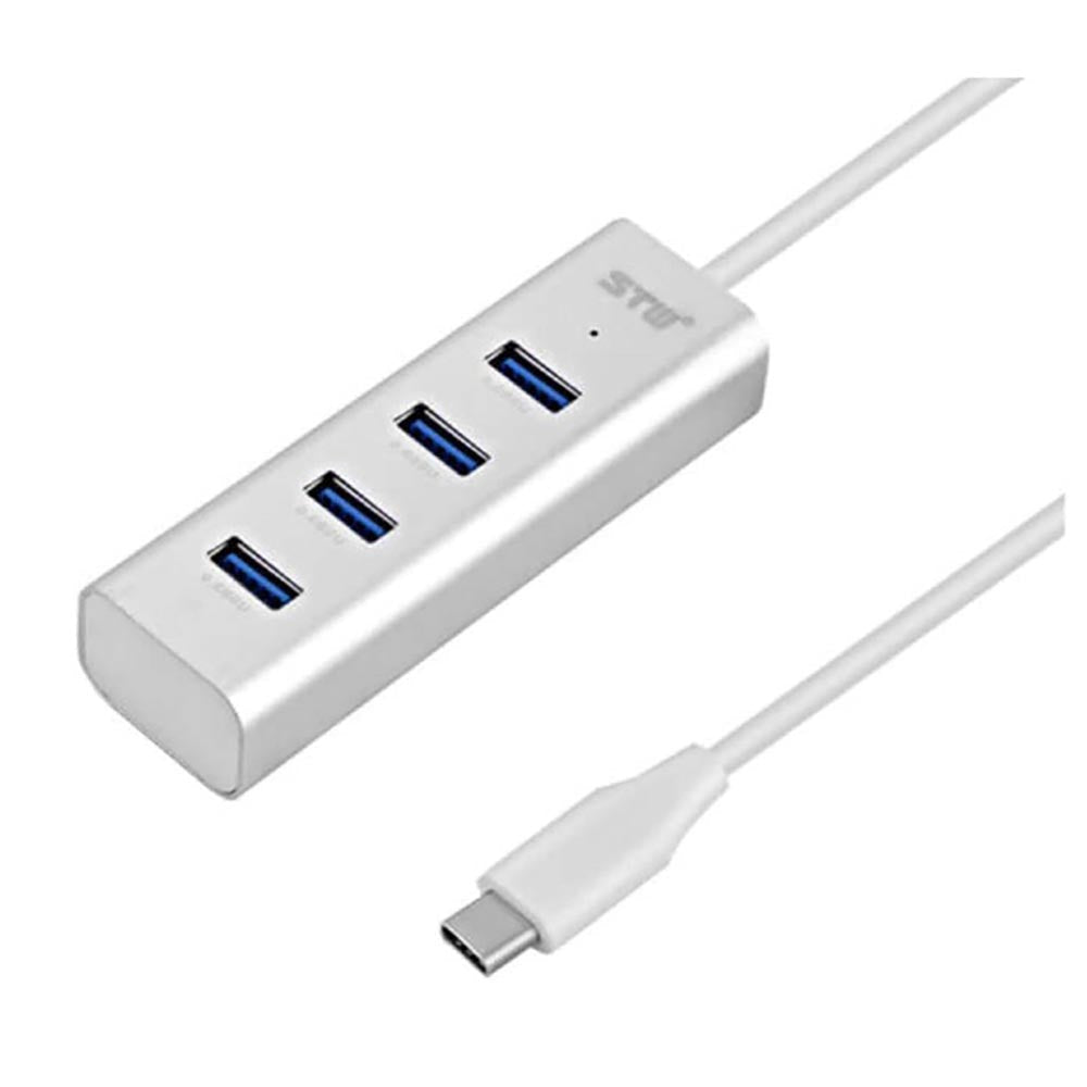 USB C Hub 4-Port USB 30 Splitter White ABS – Homyspire